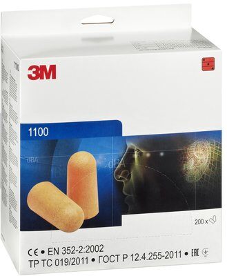 3M™ Inserti 1100 auricolari 37 dB scatola 200 paia